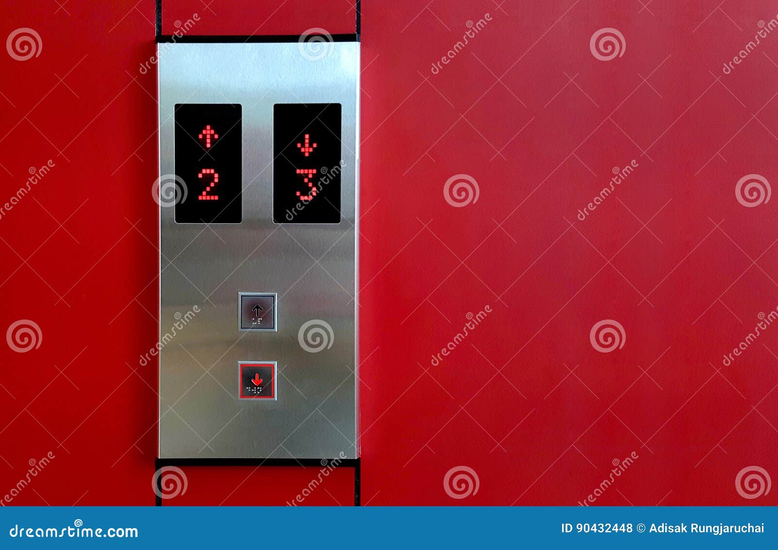 Pressing the button lift stock photo. Image of symbol - 90432448