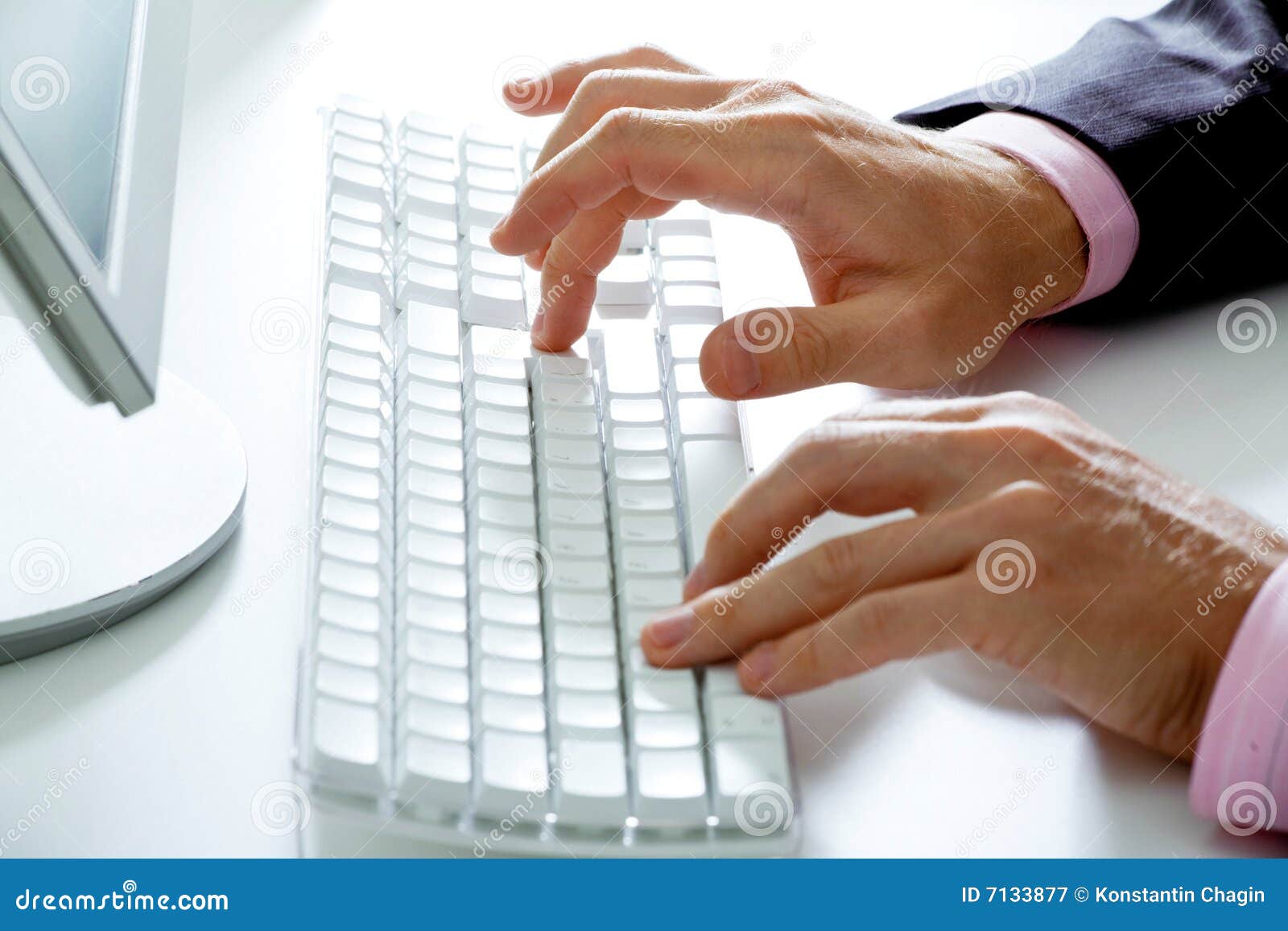 Pressing buttons stock image. Image of button, press, clerk - 7133877