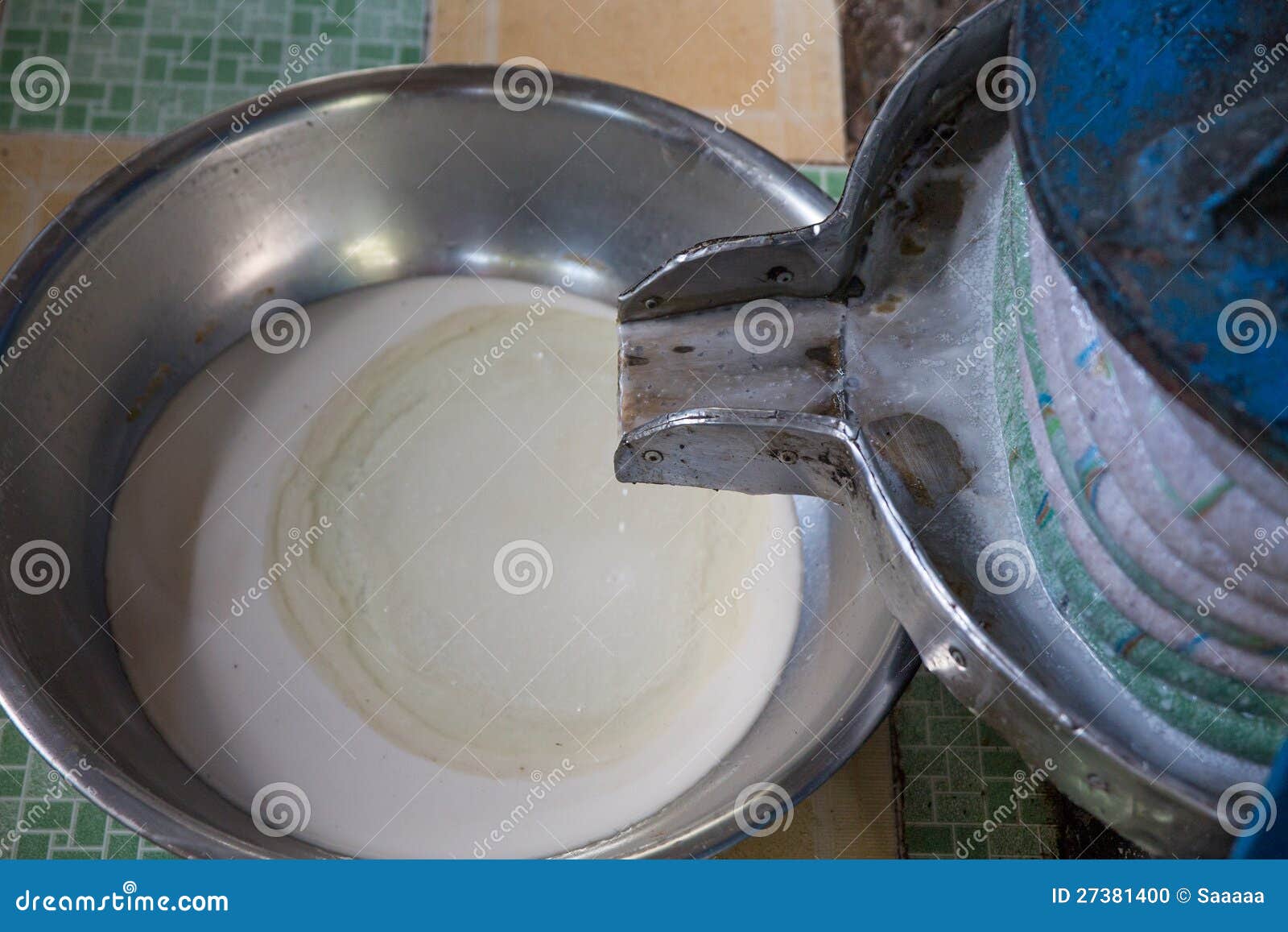 Pressing coconut stock photo. Image of closeup, view - 27381400