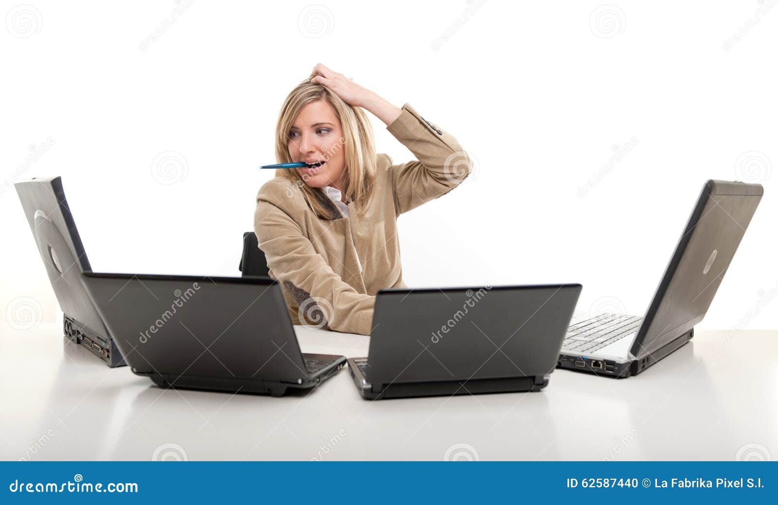 Pressing deadline stock photo. Image of stress, beautiful - 62587440