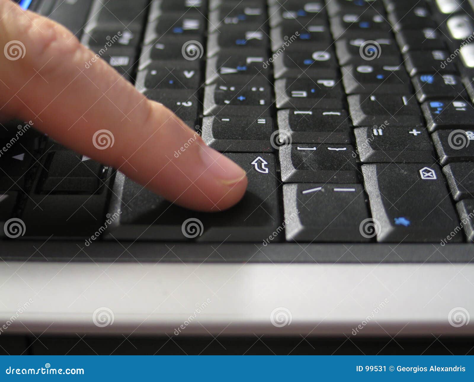 Pressing Enter stock image. Image of office, software, data - 99531
