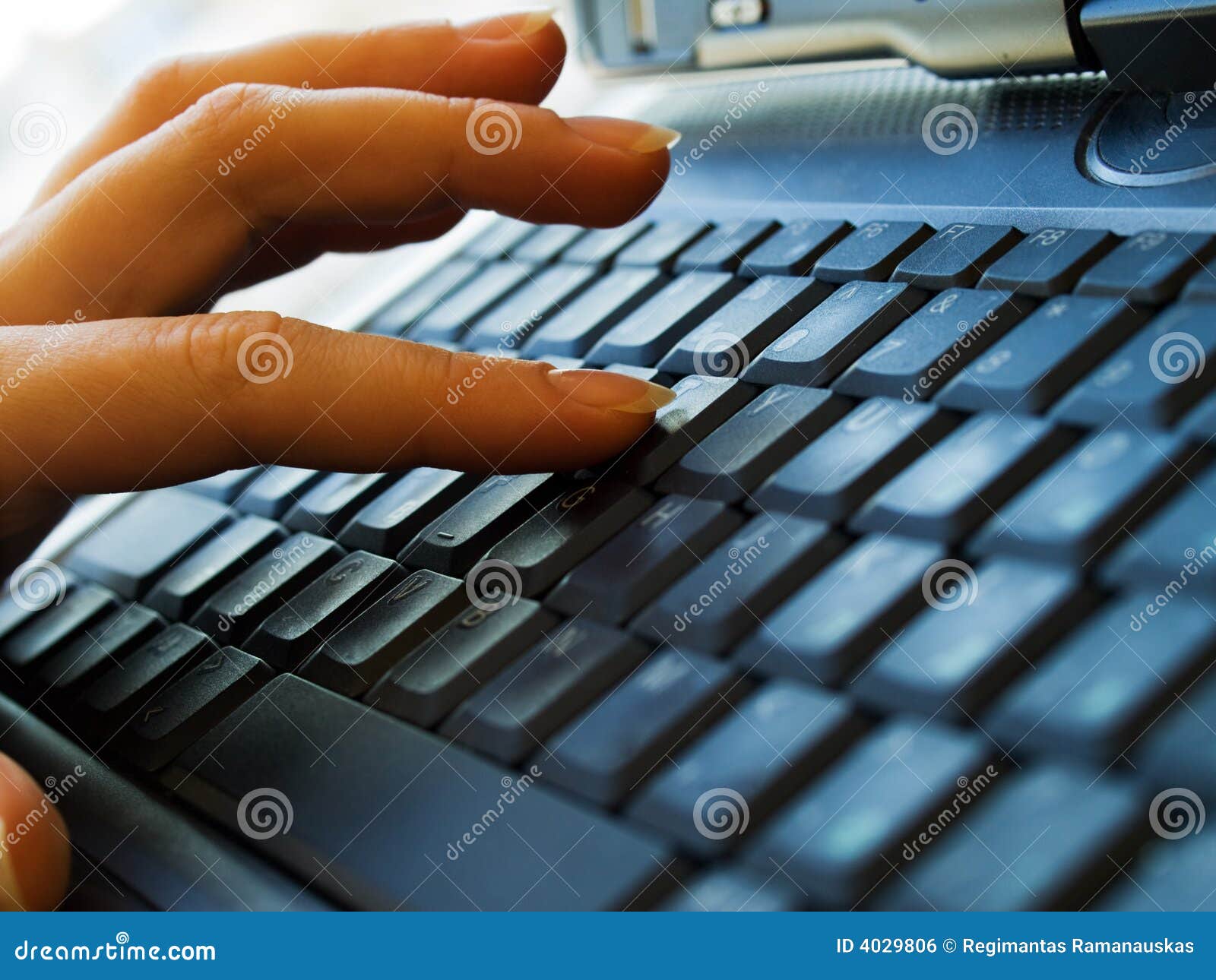 Pressing key stock photo. Image of data, human, computer - 4029806