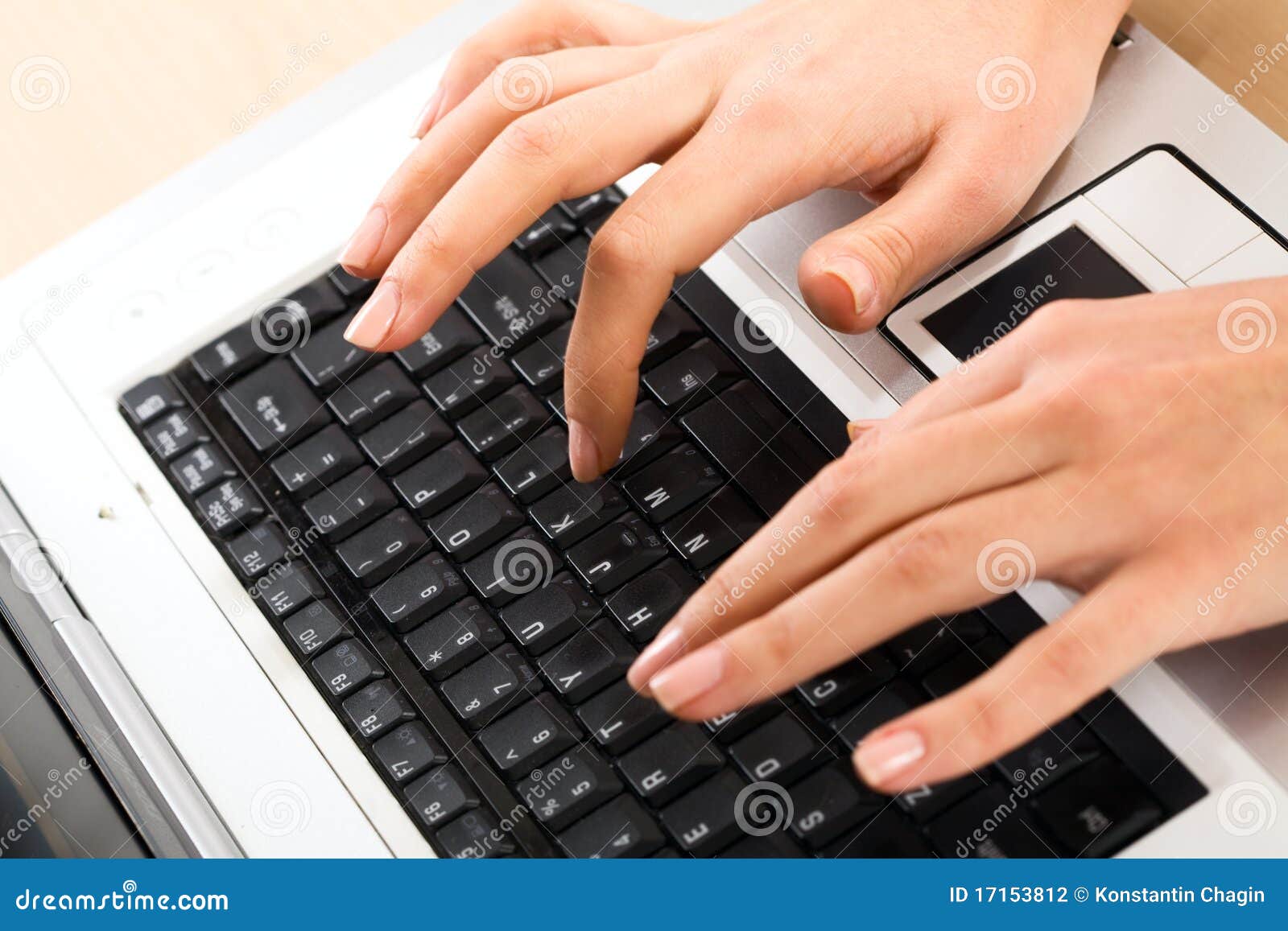 Pressing keys stock photo. Image of corporate, cordless - 17153812