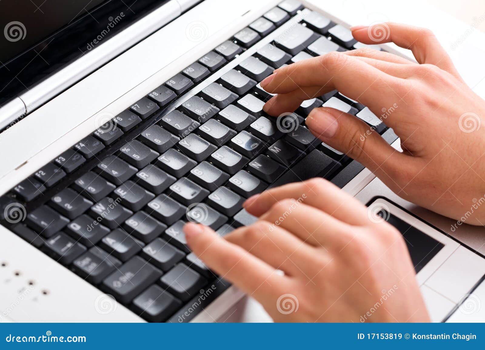 Pressing keys stock image. Image of human, hardware, keyboard - 17153819