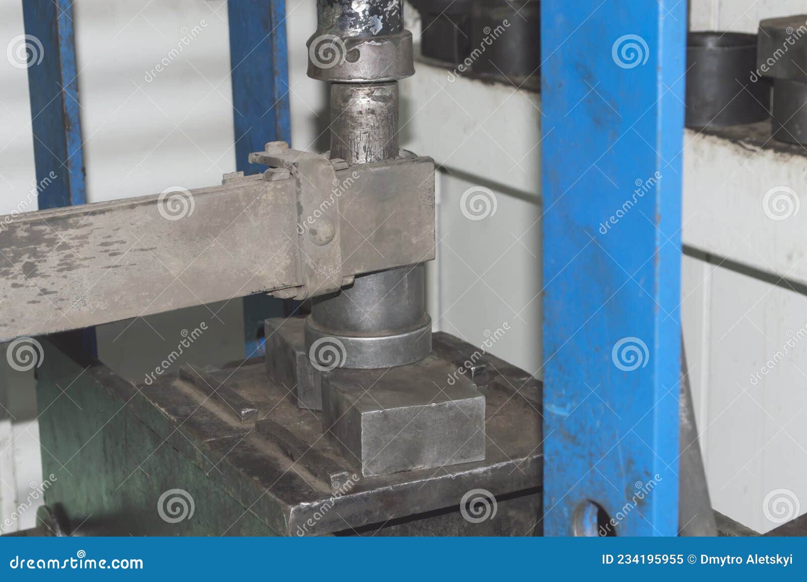 Pressing Out the Spring Sleeve Stock Image - Image of assembly, drive ...
