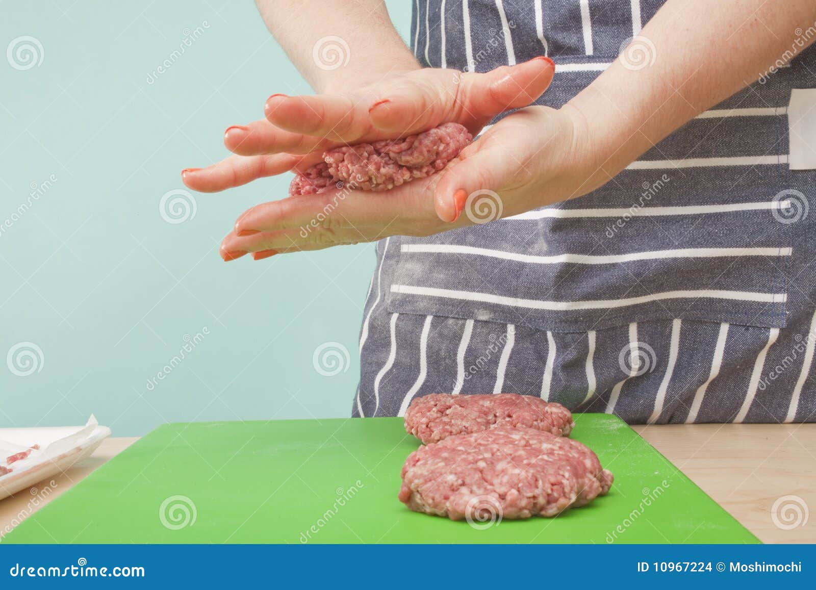Pressing patties stock photo. Image of ground, organic - 10967224