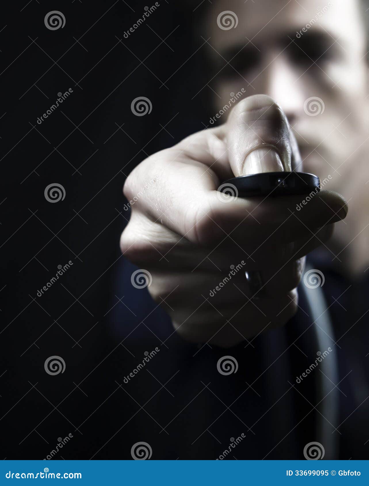 Pressing the remote stock image. Image of fingers, remote - 33699095