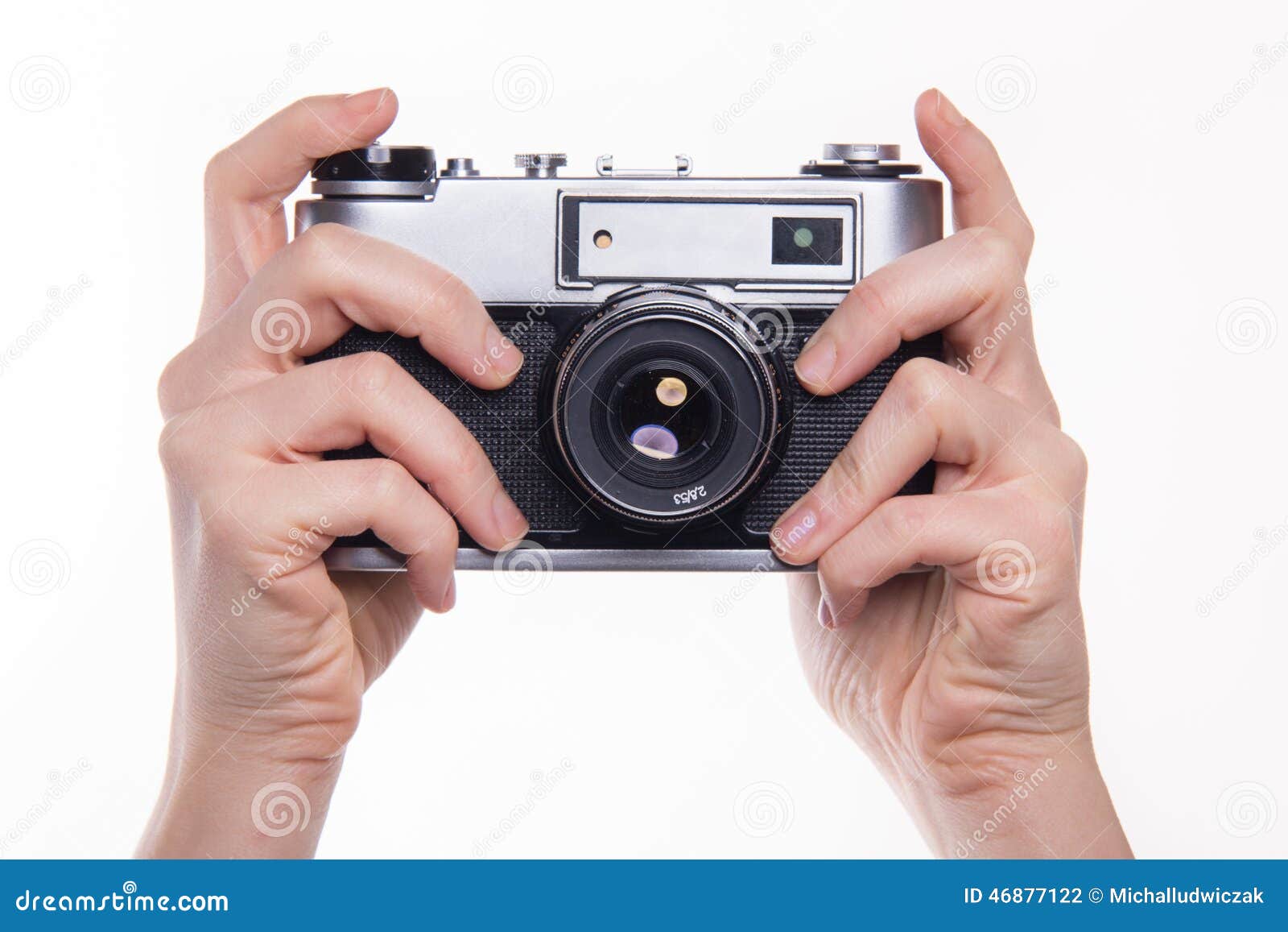 Pressing Shutter 35mm Classic Photo Camera Stock Photos - Free ...