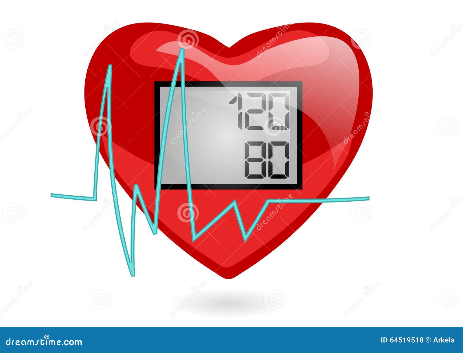 Pressione sanguigna illustrazione vettoriale. Illustrazione di rosso ...