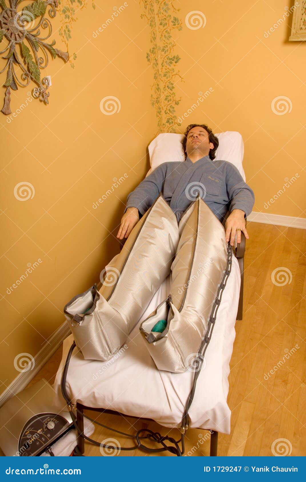 Pressotherapy stock image. Image of pamper, drainage, healing - 1729247