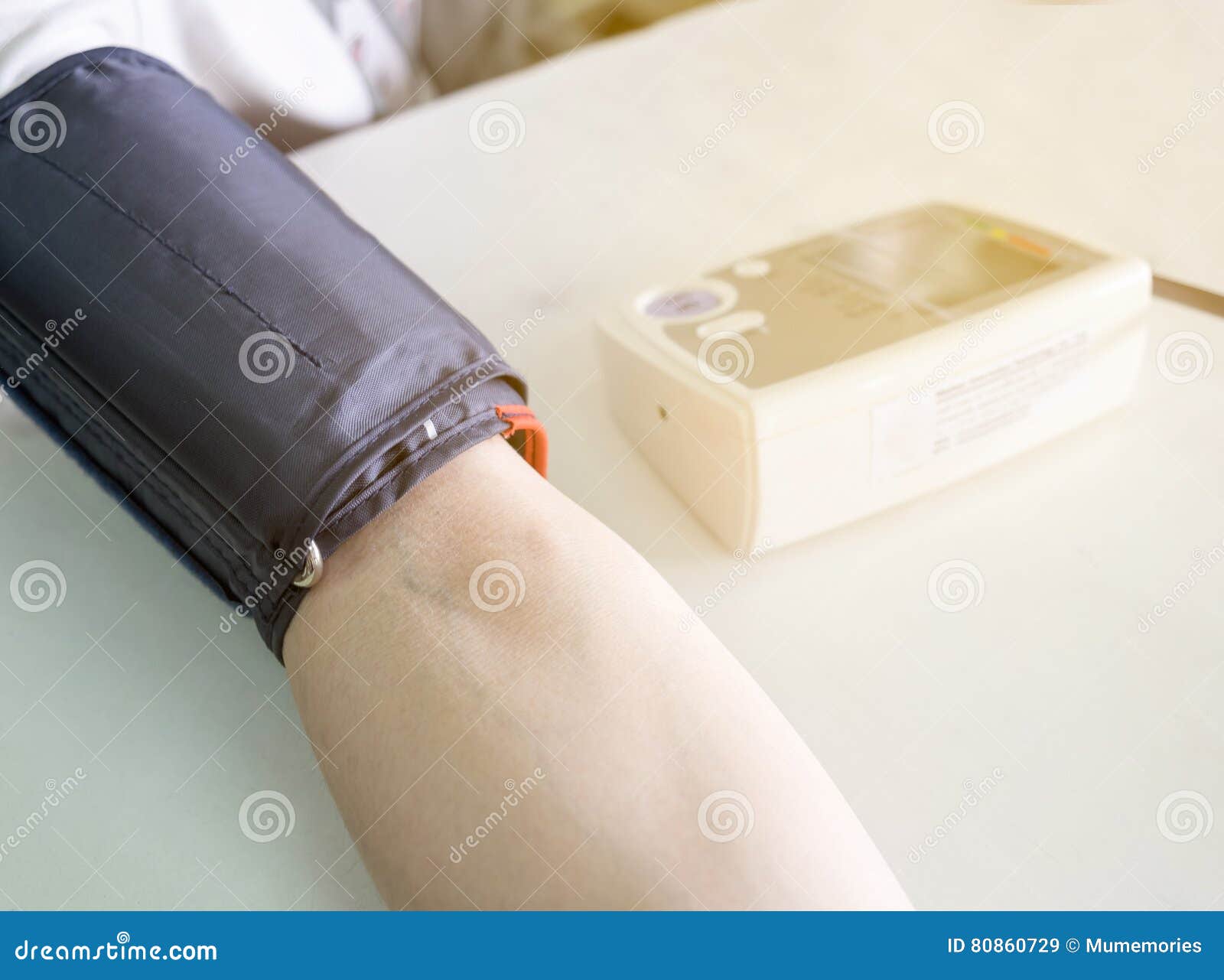 Pressure Blood Measurement with Arm Stock Image - Image of health ...