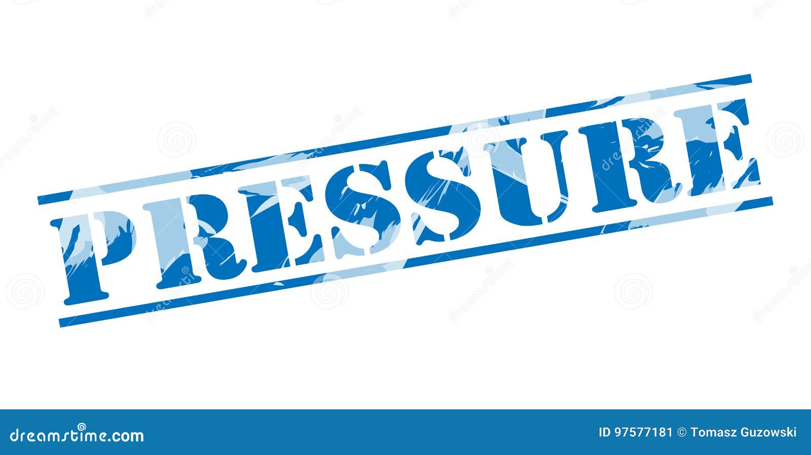Pressure blue stamp stock illustration. Illustration of white - 97577181