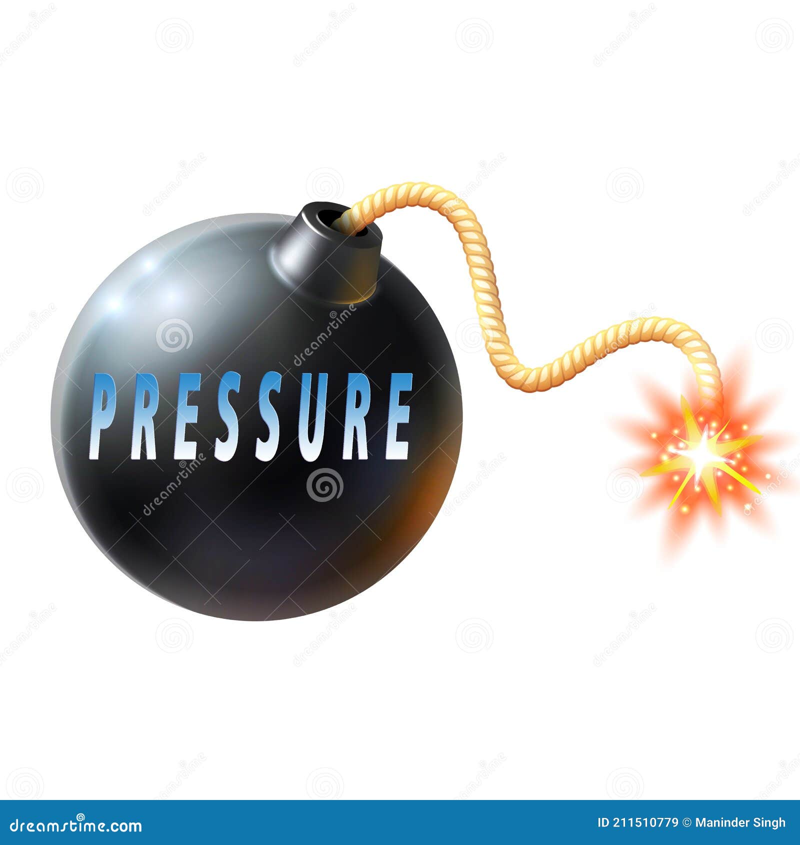 Pressure bomb. stock illustration. Illustration of labeled - 211510779
