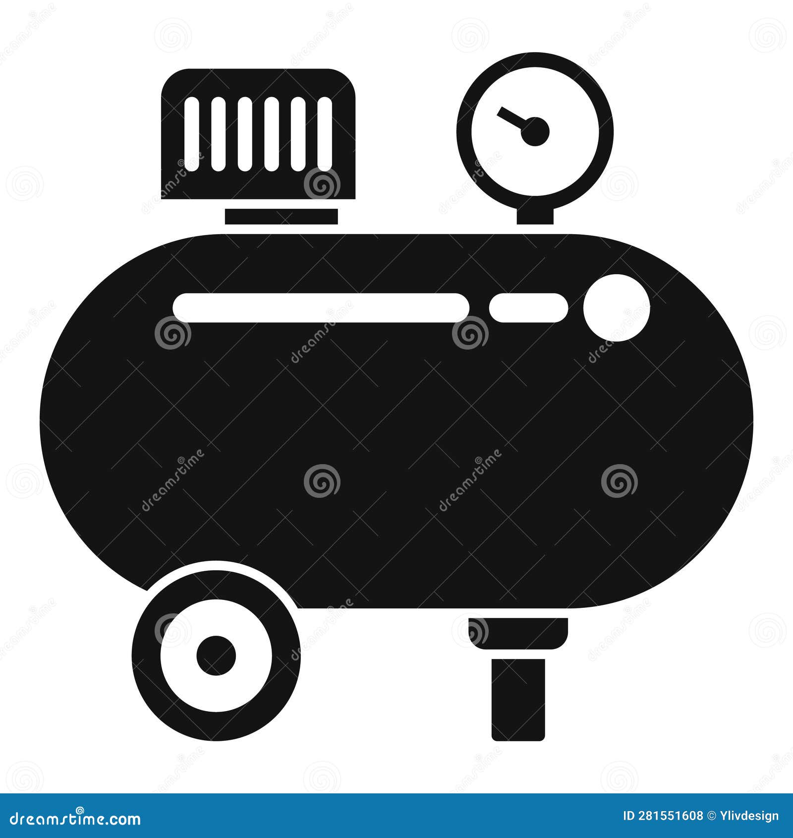 Pressure Compressor Icon Simple Vector. Air Machine Stock Vector ...