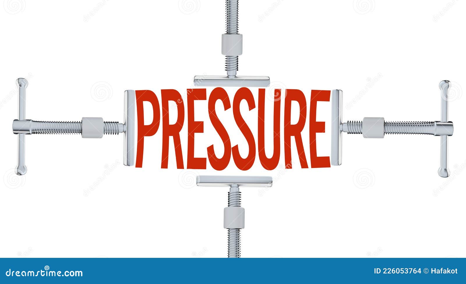 Pressure Concept Render Illustration on White Stock Illustration ...