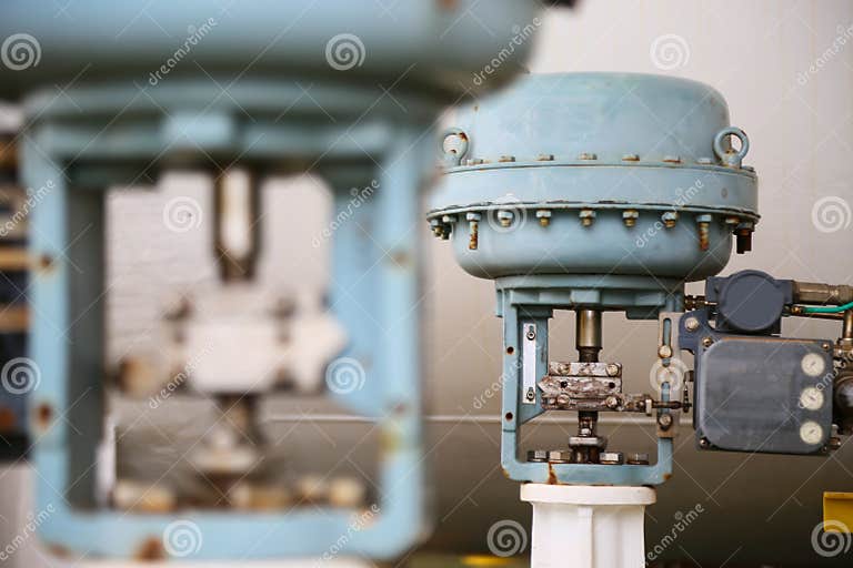 Pressure Control Valve in Oil and Gas Process and Controlled by Program ...
