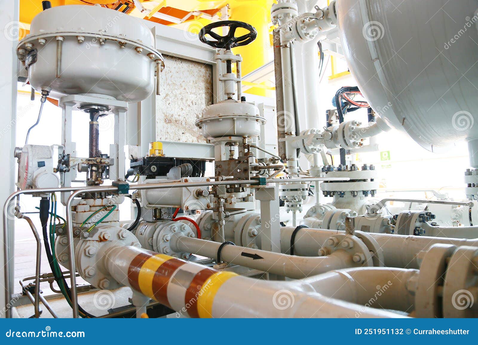Pressure Control Valve In Oil And Gas Process And Controlled By Program ... Pressure Control Valve In Oil And Gas Process And Controlled By Program ...