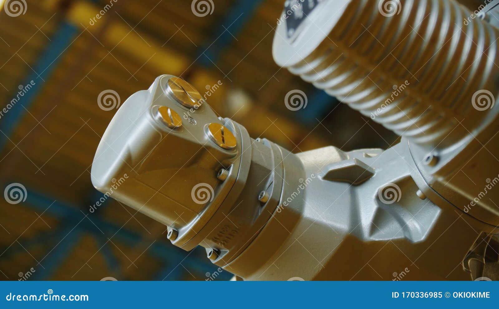 Pressure Controller on Pipeline of Gas Compression Station Stock Video ...