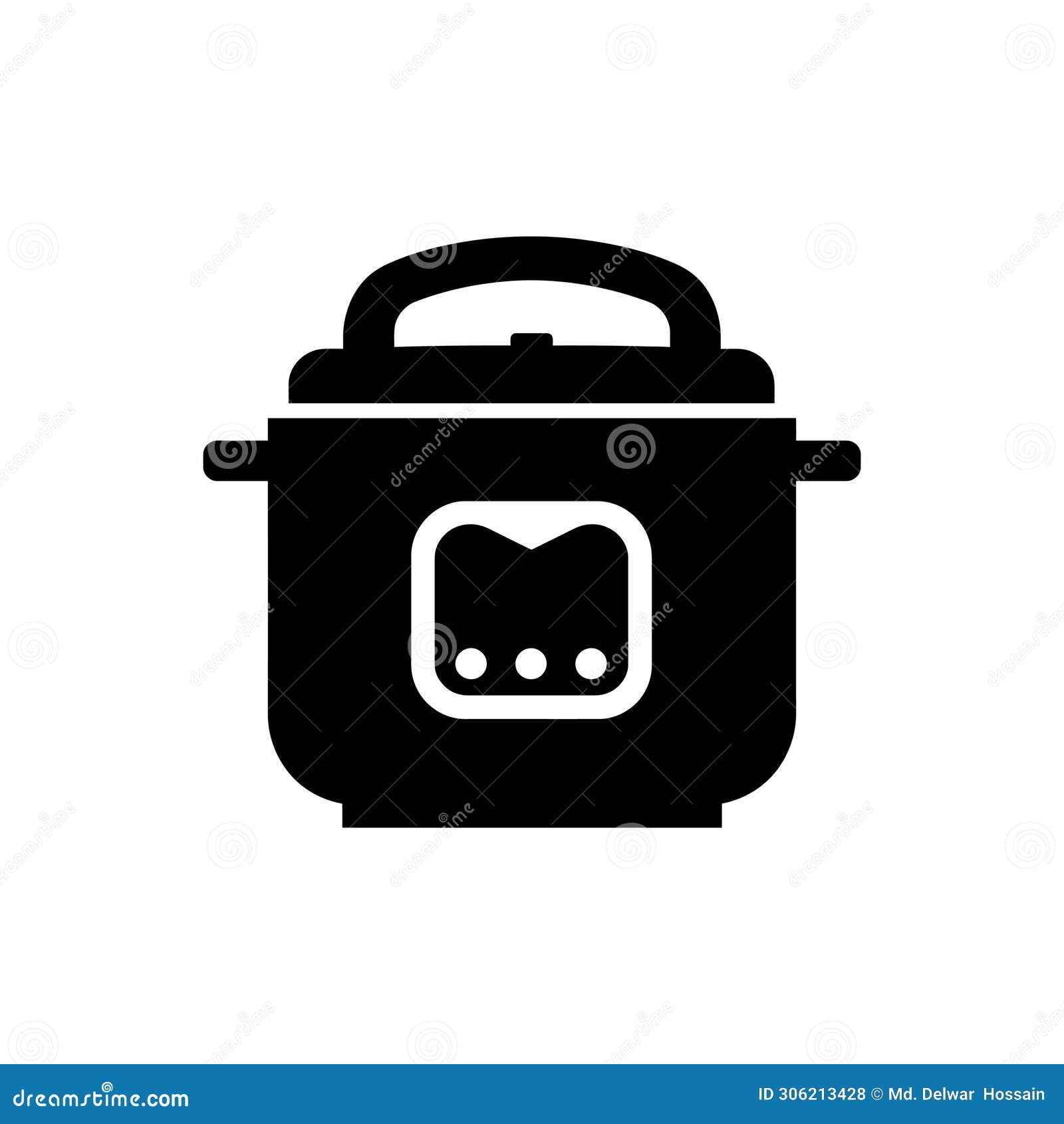 Pressure cooker icon stock vector. Illustration of essentials - 306213428