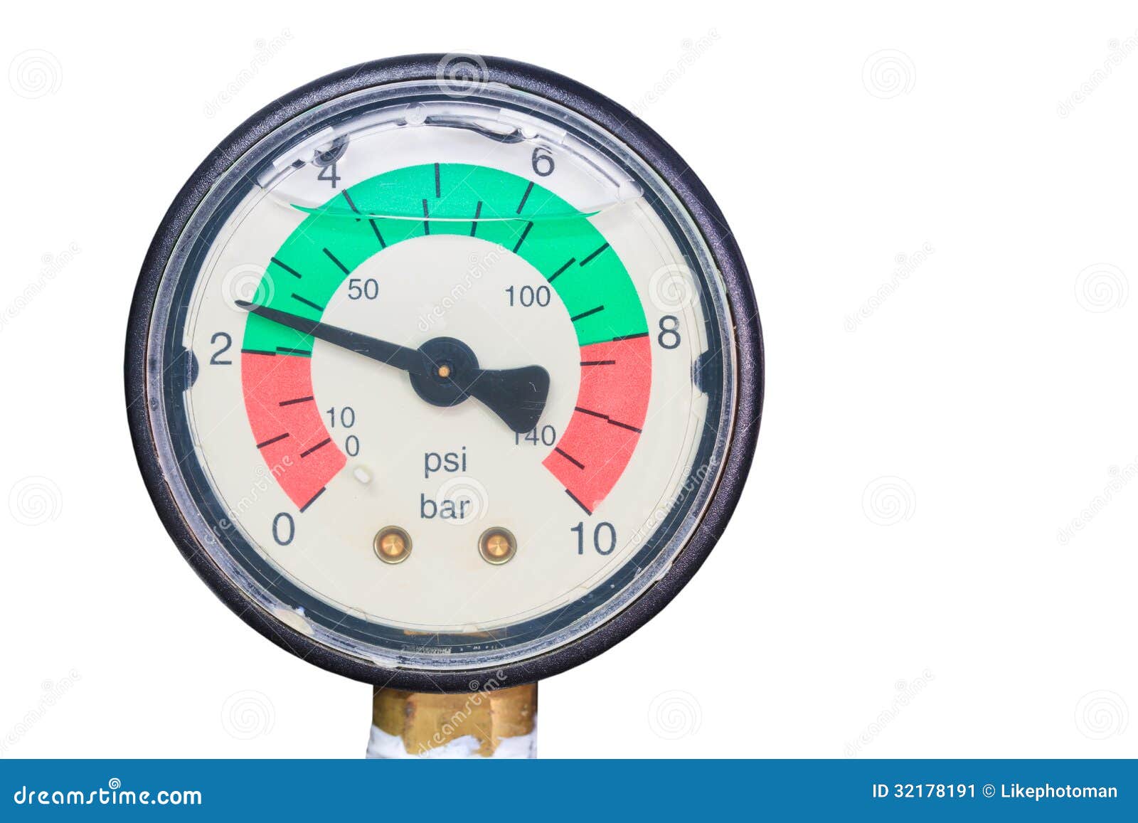 Pressure gage stock image. Image of circle, indicator - 32178191