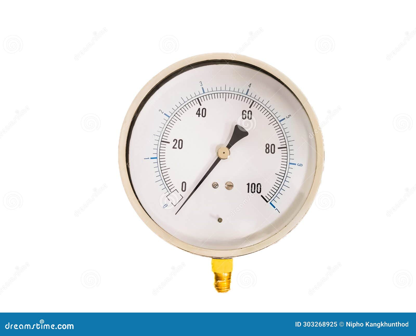 Pressure Gate for Measuring Fluid Pressure in Various Industries, White ...