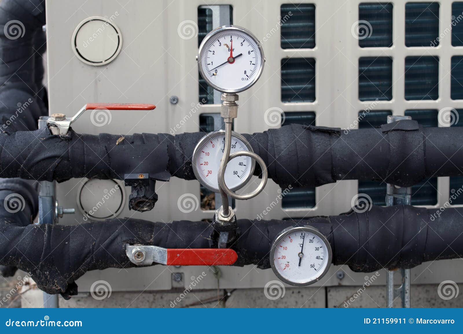 Pressure gauge stock image. Image of power, pipeline - 21159911
