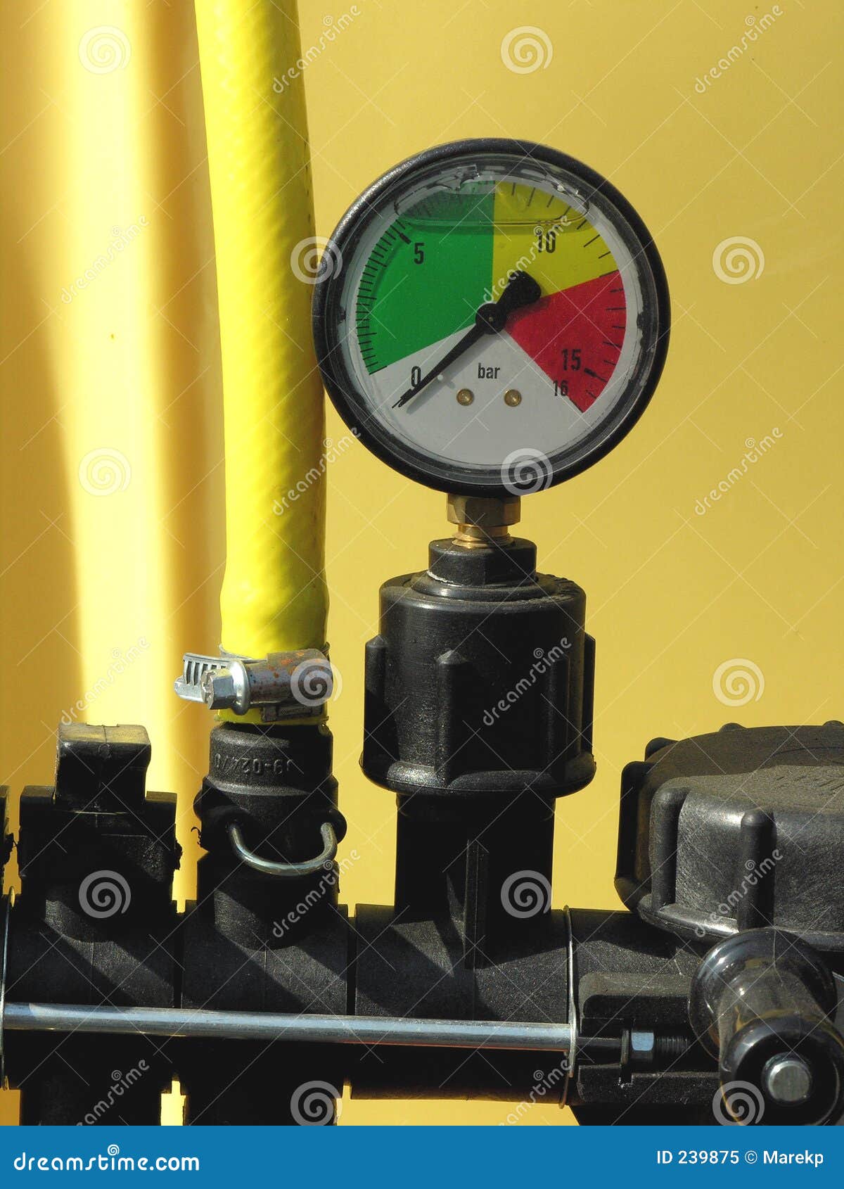 Pressure gauge stock image. Image of spare, pipe, compressor - 239875