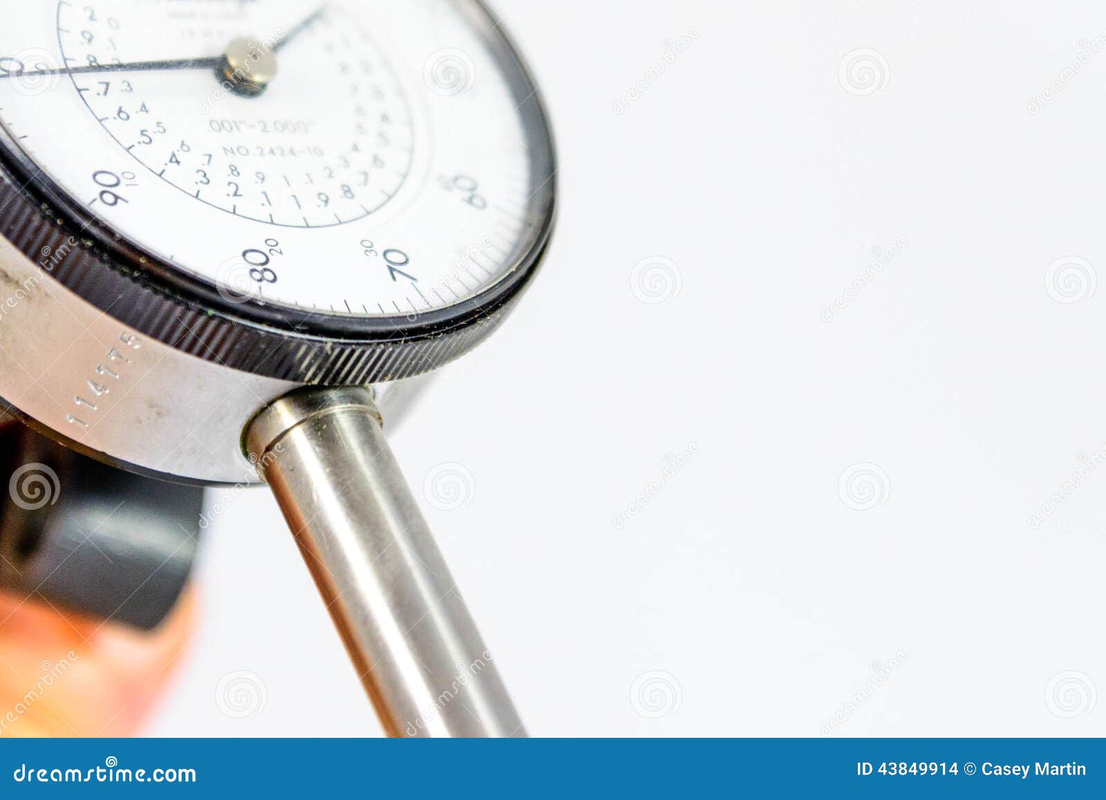 Pressure Gauge with Black Text on a White Face Stock Photo - Image of ...