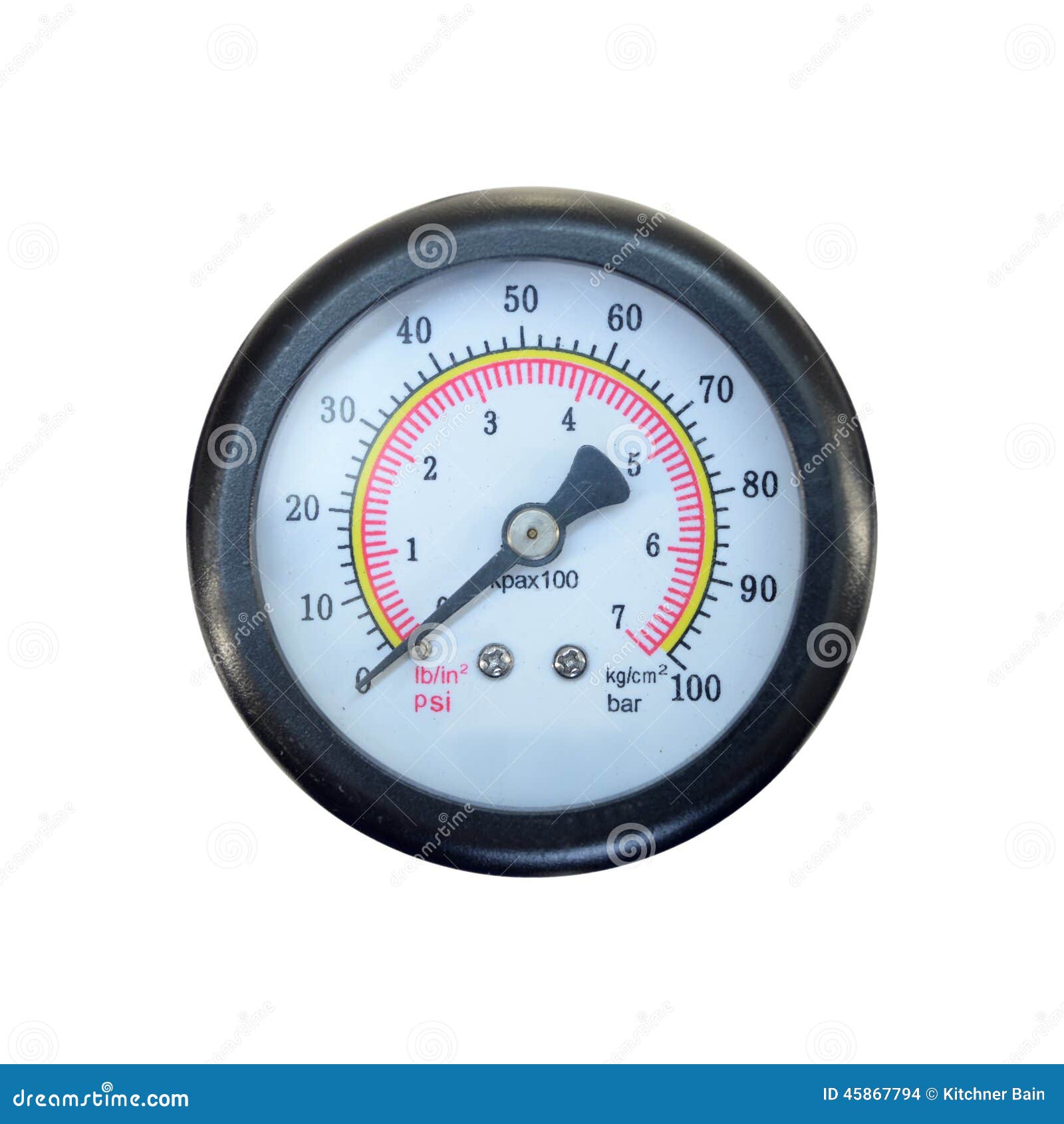 Pressure Gauge stock photo. Image of icon, compressed - 45867794