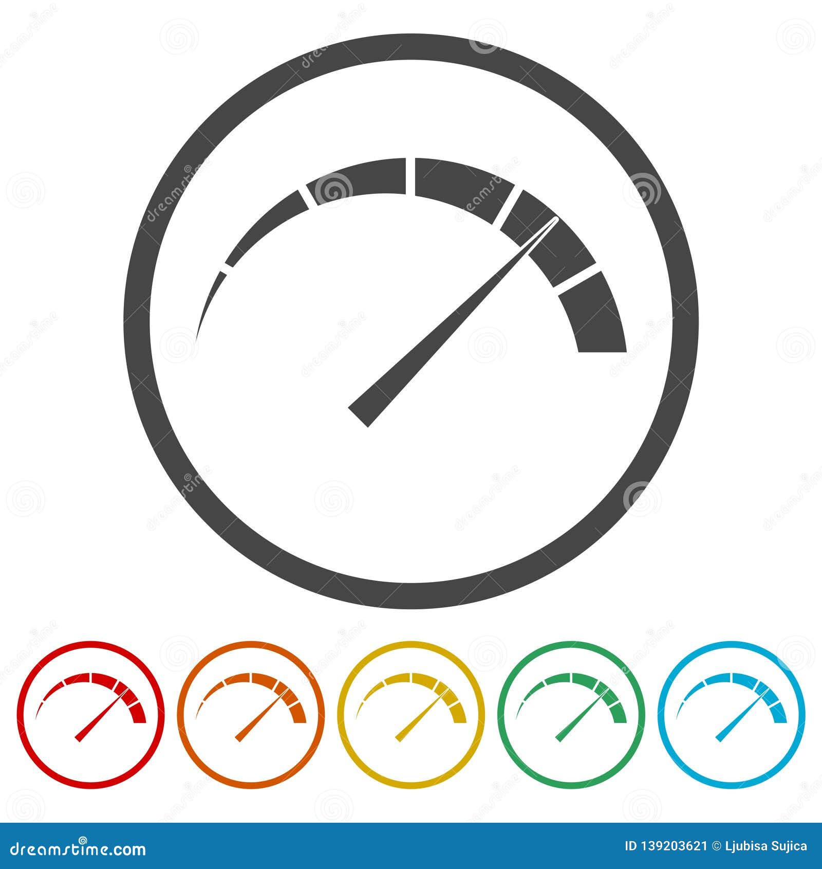 Manometer Icon Pressure Gauge Flat Sign Symbols Logo Cartoon Vector ...