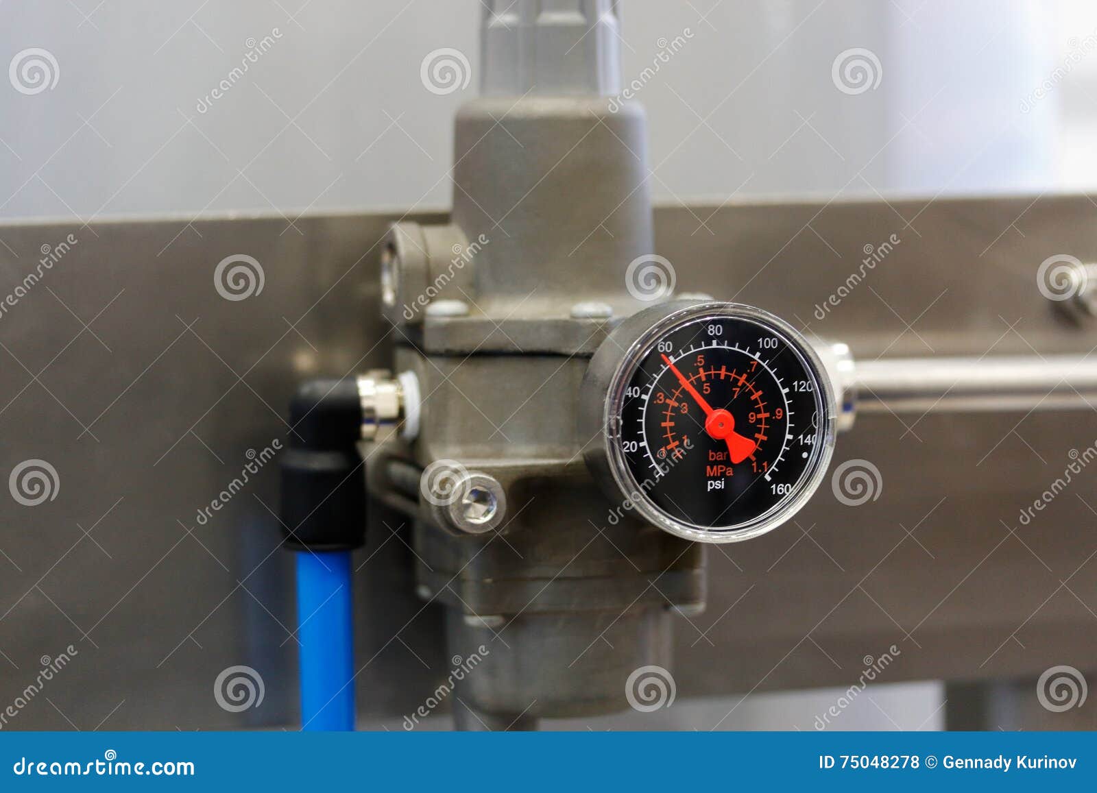 Pressure Gauge or Manometer Stock Photo - Image of gauge, manometer ...