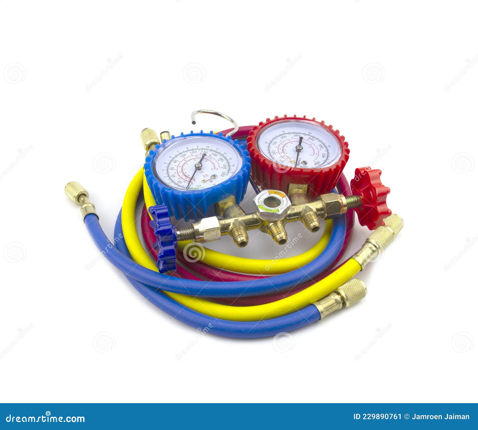 Pressure Gauge, Manometer on White Background Isolation Stock Image ...