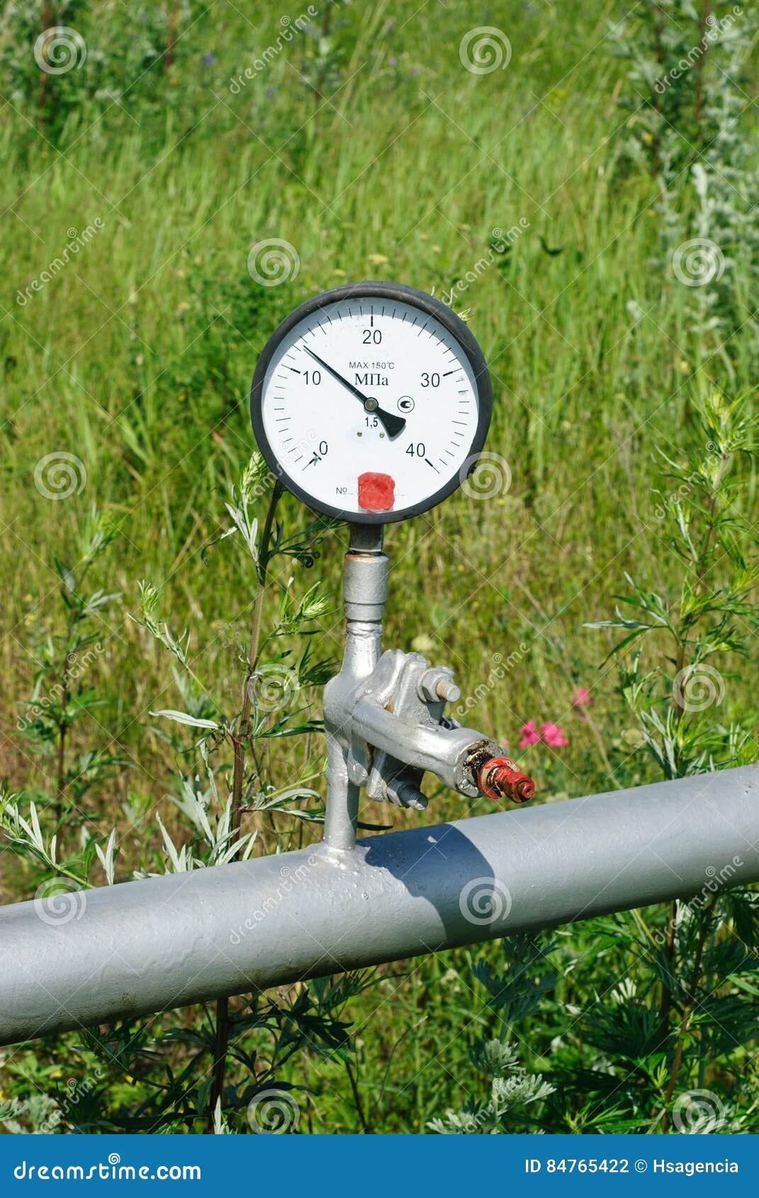 Pressure gauge stock photo. Image of measuring, tube - 84765422