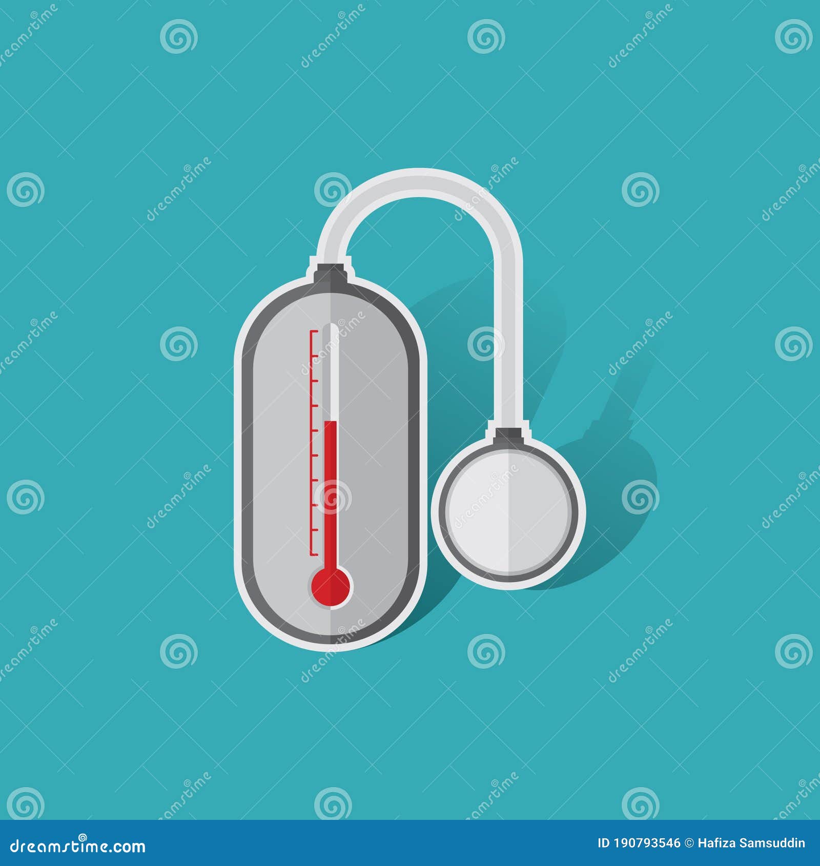 Pressure Gauge. Vector Illustration Decorative Design Stock Vector ...