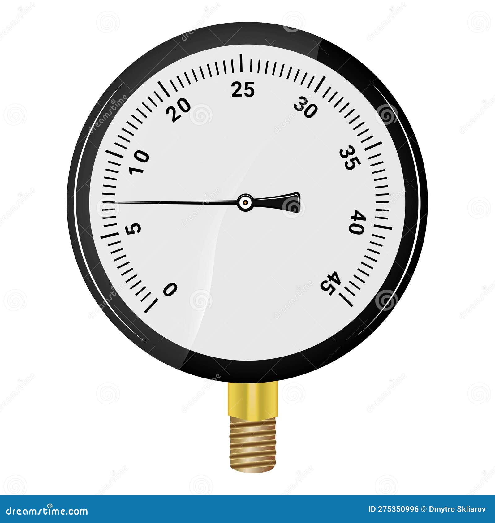 Pressure Gauge. Vector Image Stock Vector - Illustration of indicate ...