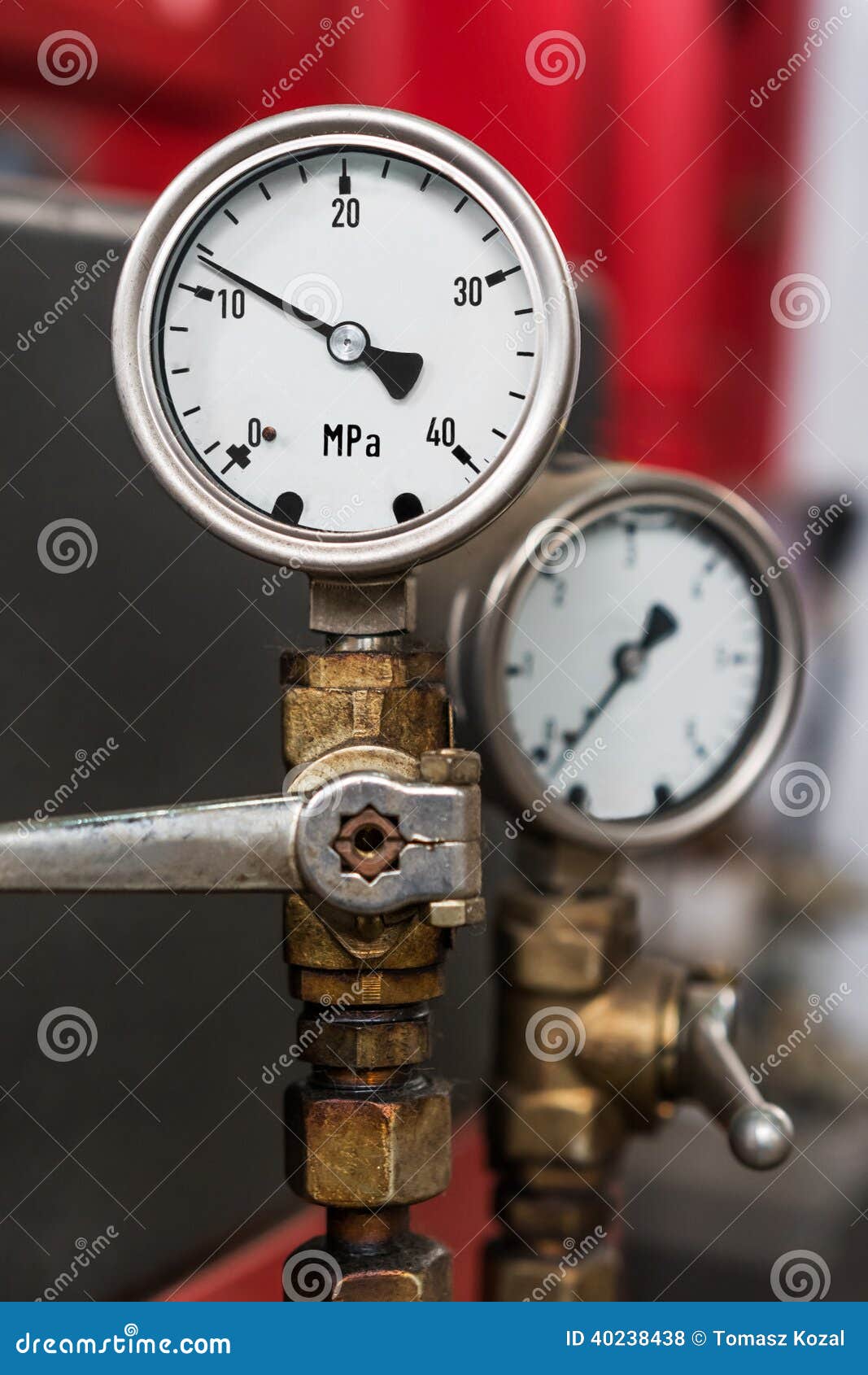 2 pressure gauges stock photo. Image of meter, metering - 40238438