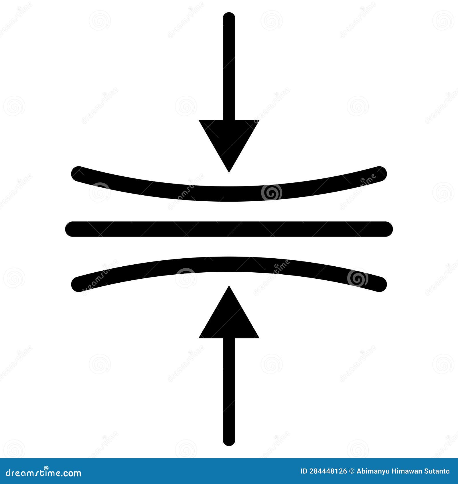 Pressure icon vector stock vector. Illustration of force - 284448126