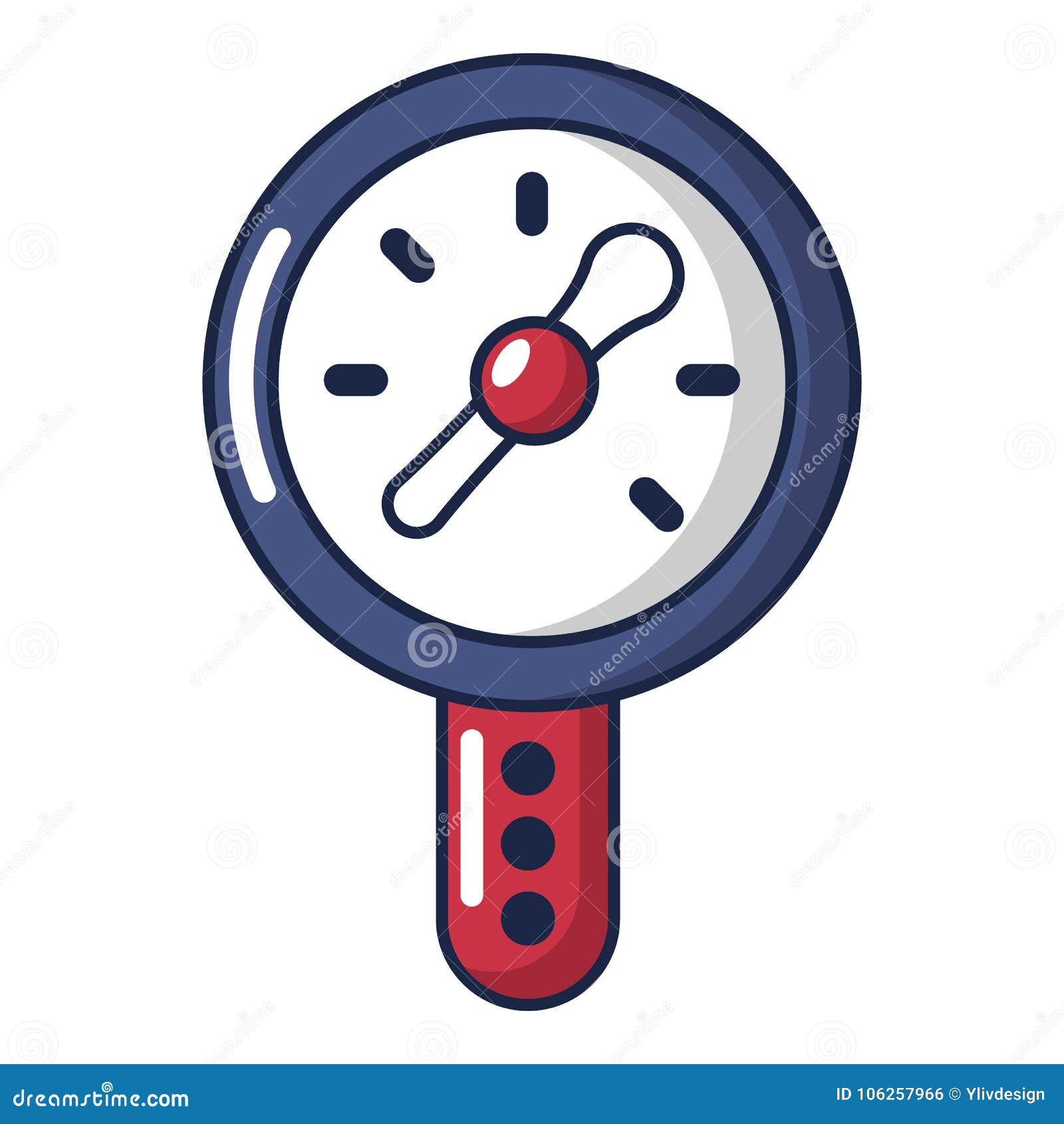 Pressure Indicator Icon, Cartoon Style Stock Vector - Illustration of ...