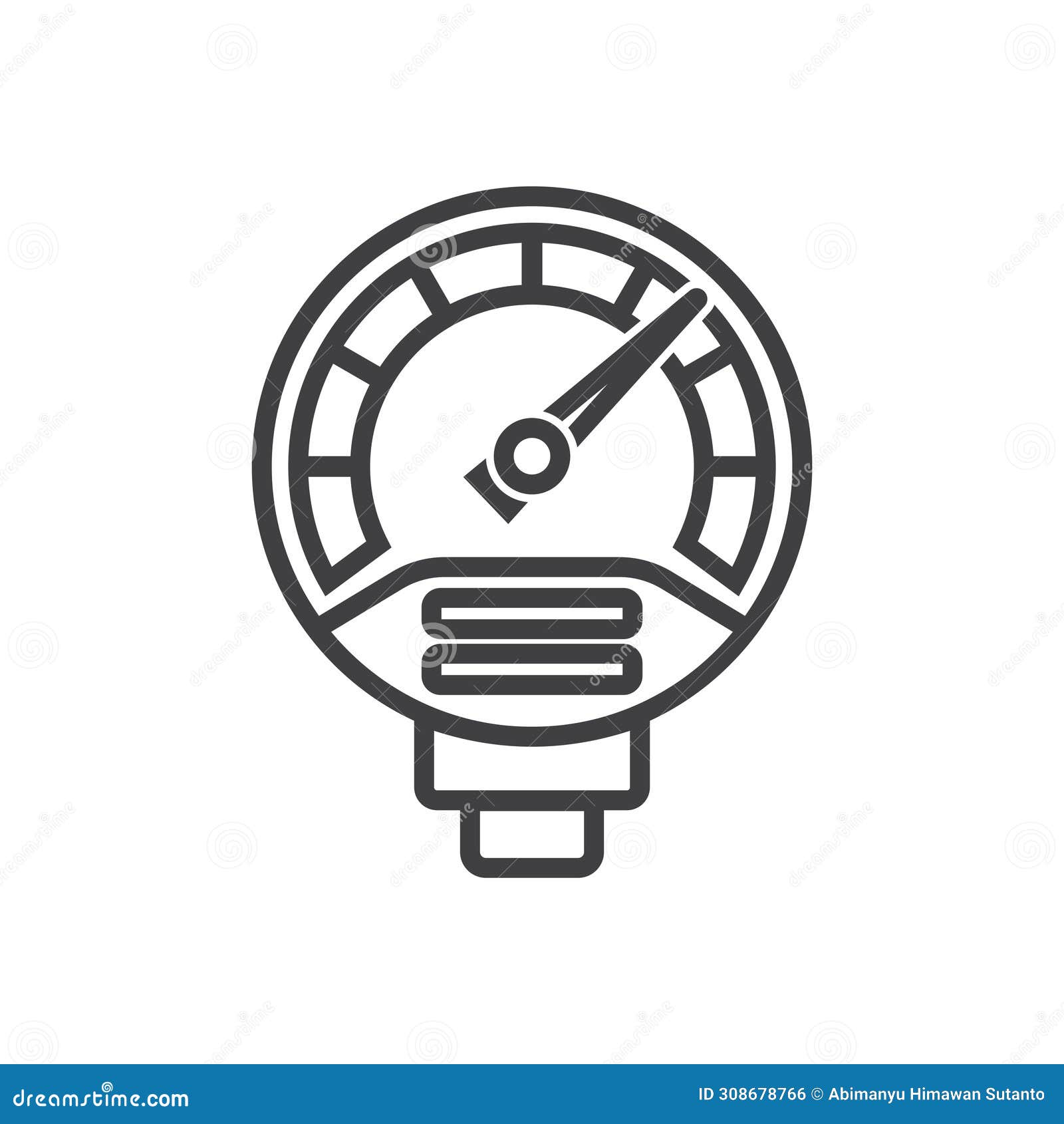 Pressure Indicator Icon Vector Stock Vector - Illustration of full ...