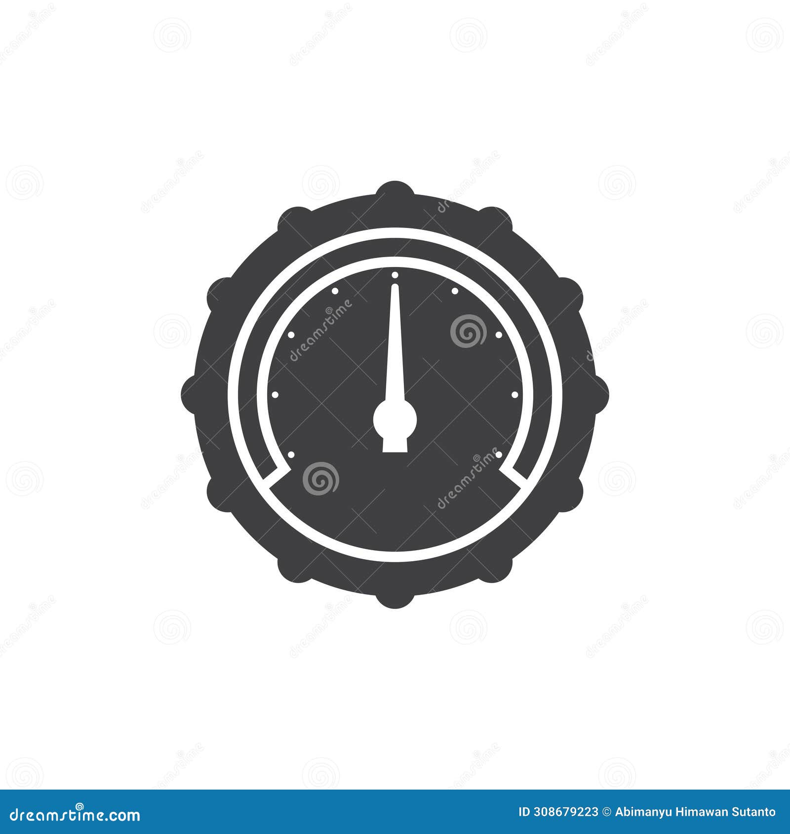 Pressure Indicator Icon Vector Stock Vector - Illustration of full ...