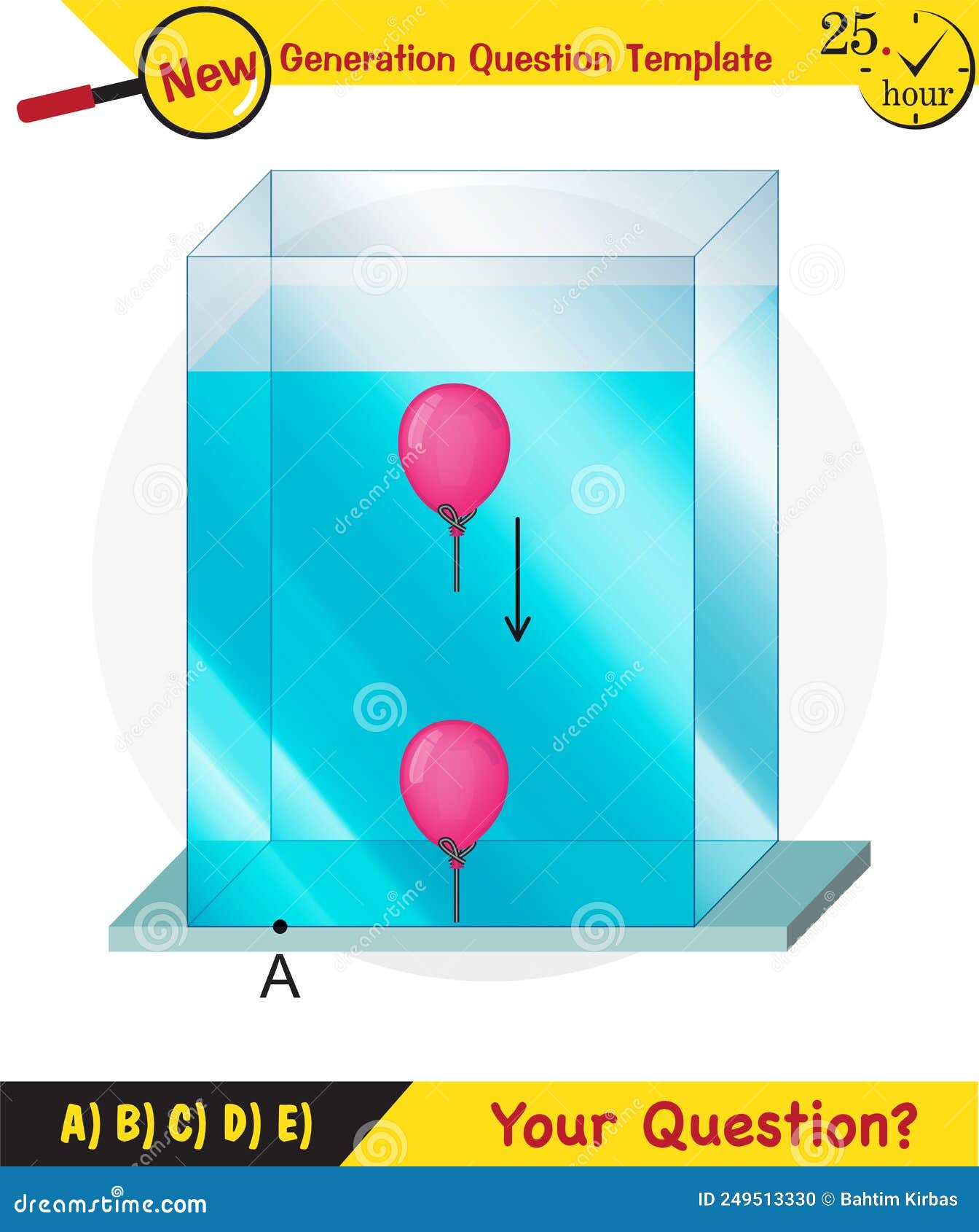 Pressure in Liquids and Gases Stock Vector - Illustration of collision ...