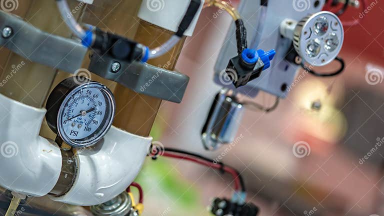 Pressure Measurement Panel in Science Laboratory Stock Image - Image of ...