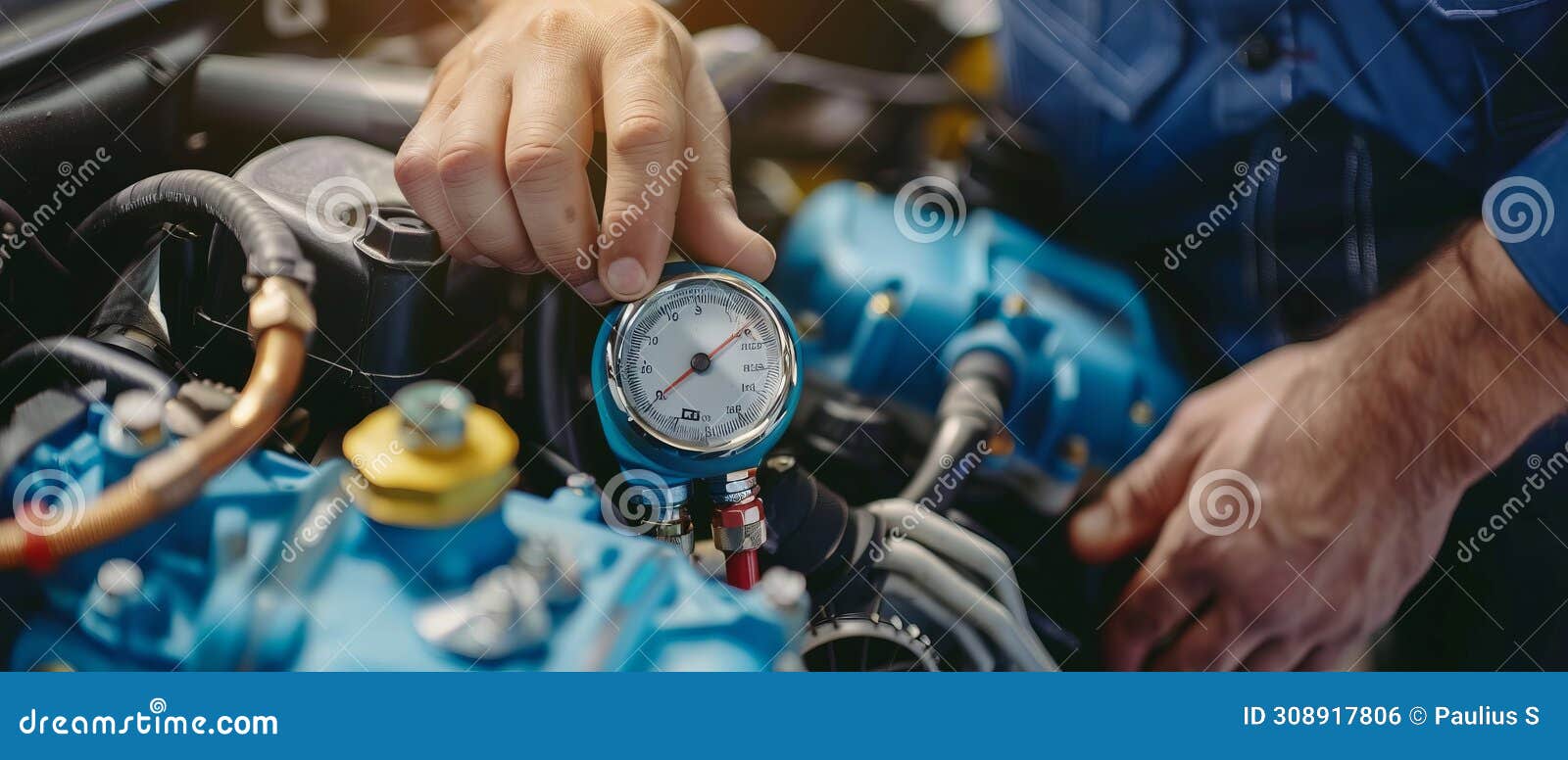 Pressure Measurement with Pressure Gauges Stock Illustration ...