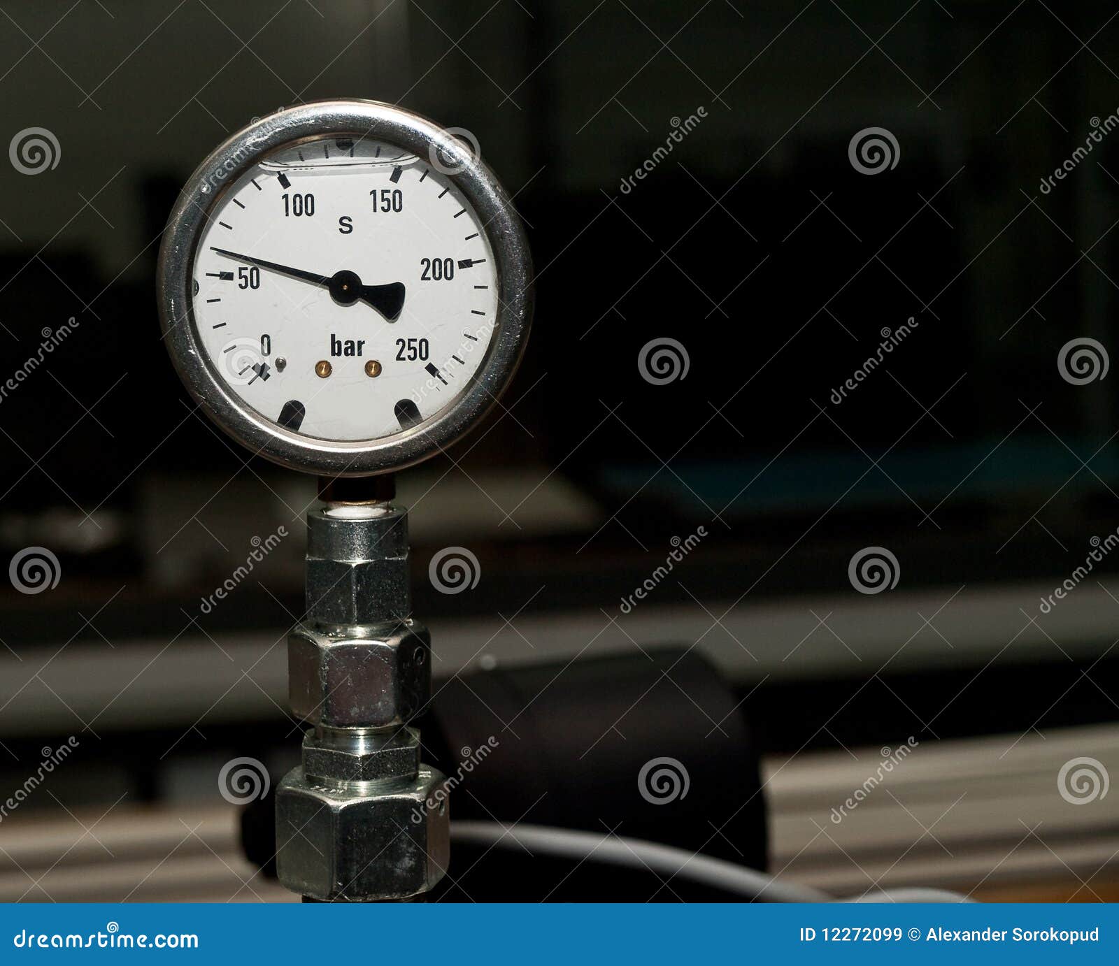 Pressure measuring device stock image. Image of factory - 12272099