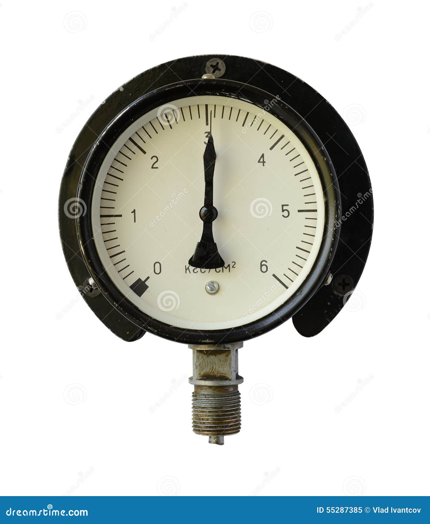 Pressure Measuring Instrument. Stock Image - Image of background ...