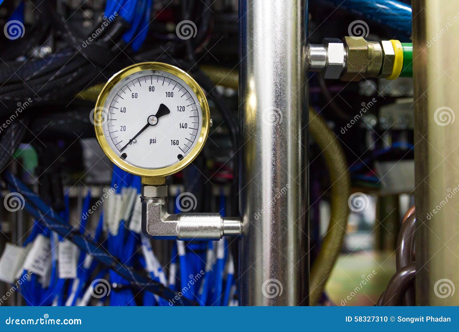 Pressure meter stock photo. Image of detail, pneumatic - 58327310
