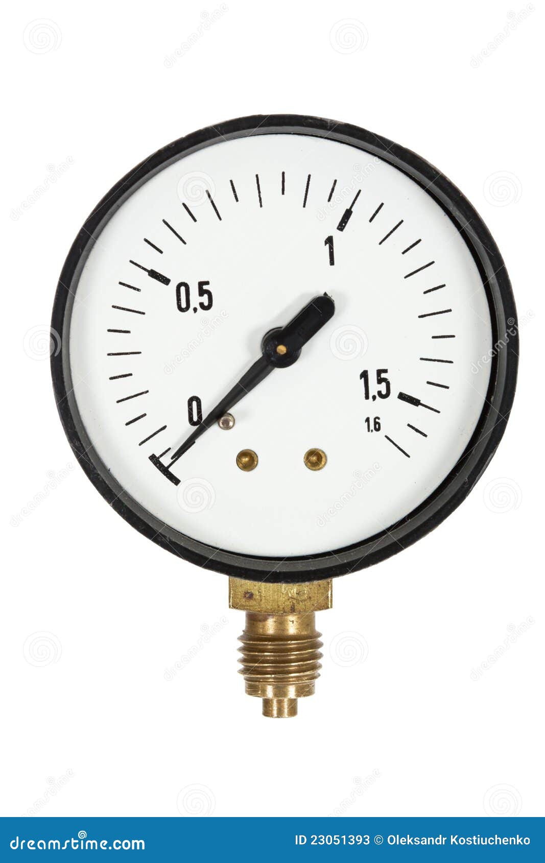 Pressure Meter Isolated (isolated) Stock Image - Image of pressure ...