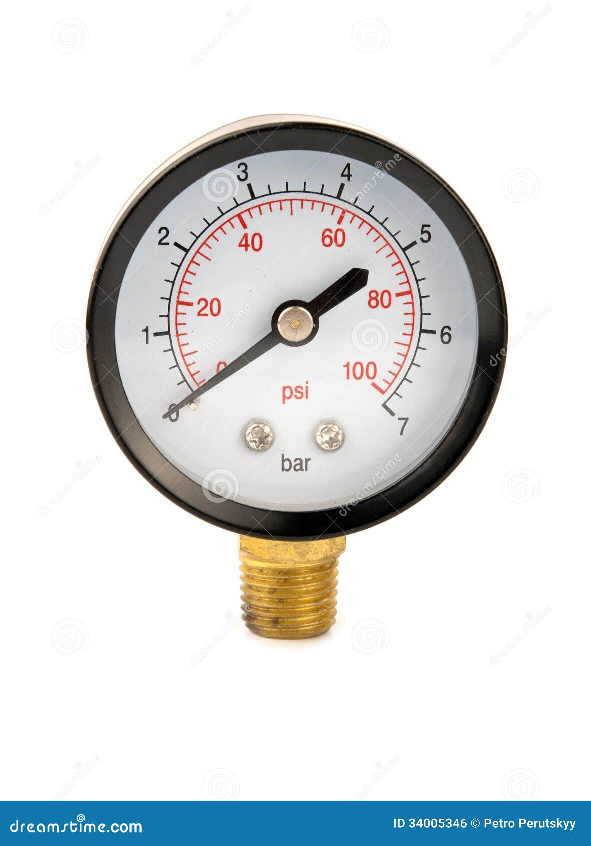Pressure meter stock photo. Image of gauge, isolated - 34005346