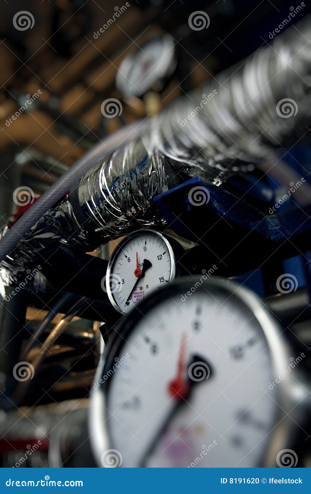 Pressure meters stock photo. Image of glass, dual, accuracy - 8191620