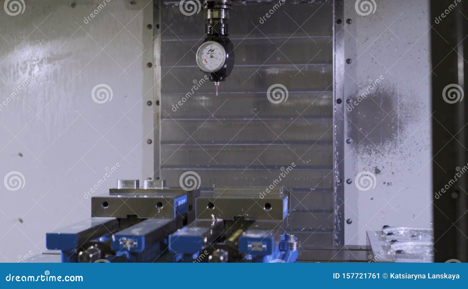 Pressure Sensor in the Milling Machine 4K Stock Video - Video of ...